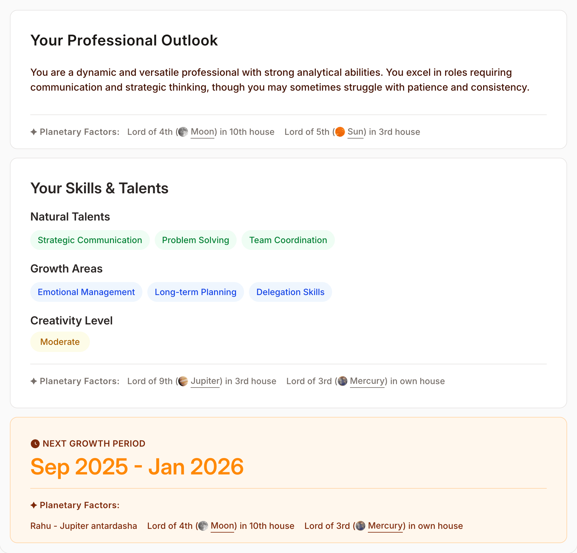 Career Prediction by Date of Birth | Free Astrology Job Calculator